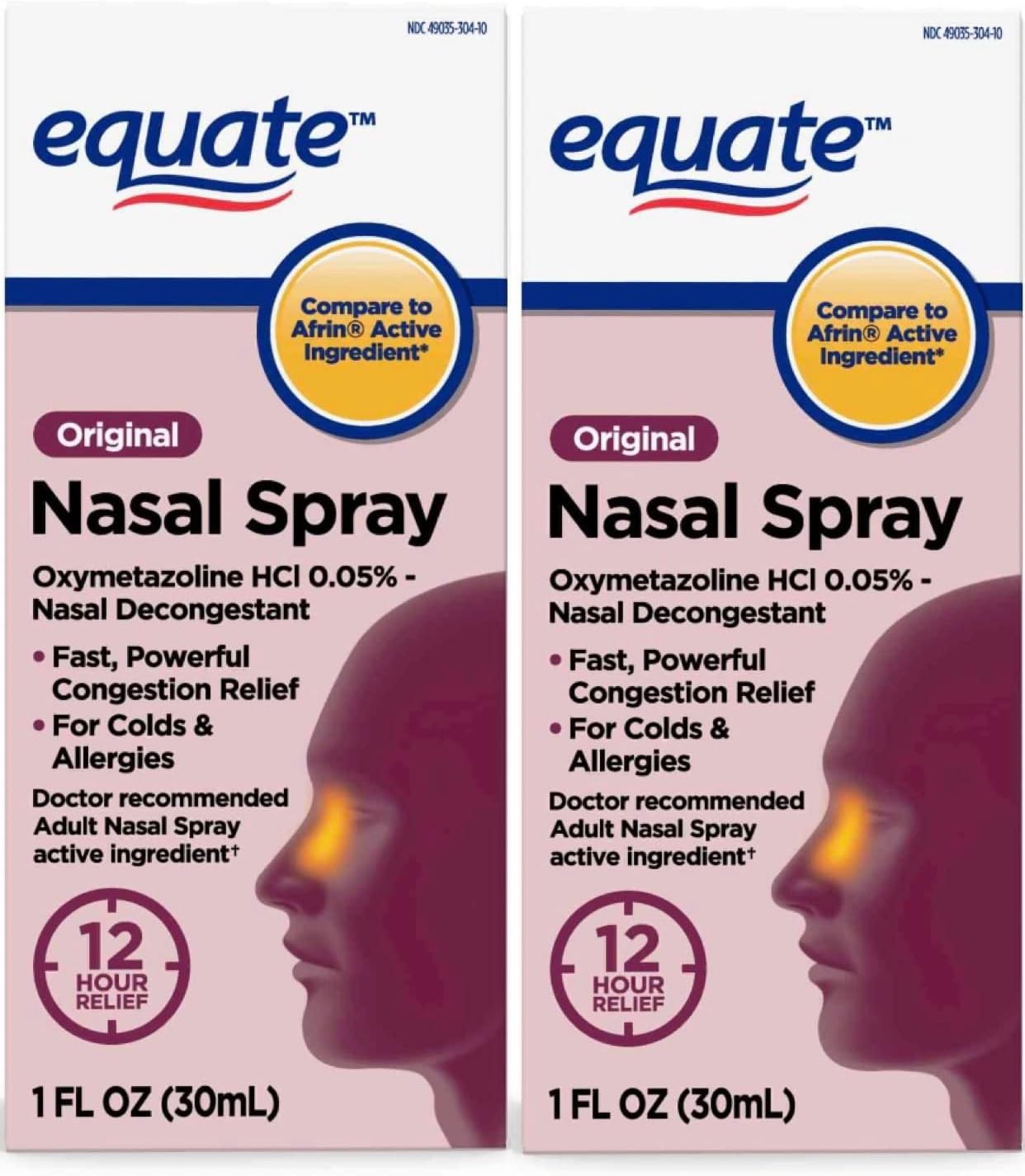 Amazon.com: Equate - Original Nasal Spray - Oxymetazoline Hydrochloride ...