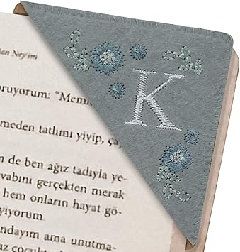Amazon.com: Zuihug Embroidered Corner Bookmark - DIY Custom Bookmarks ...