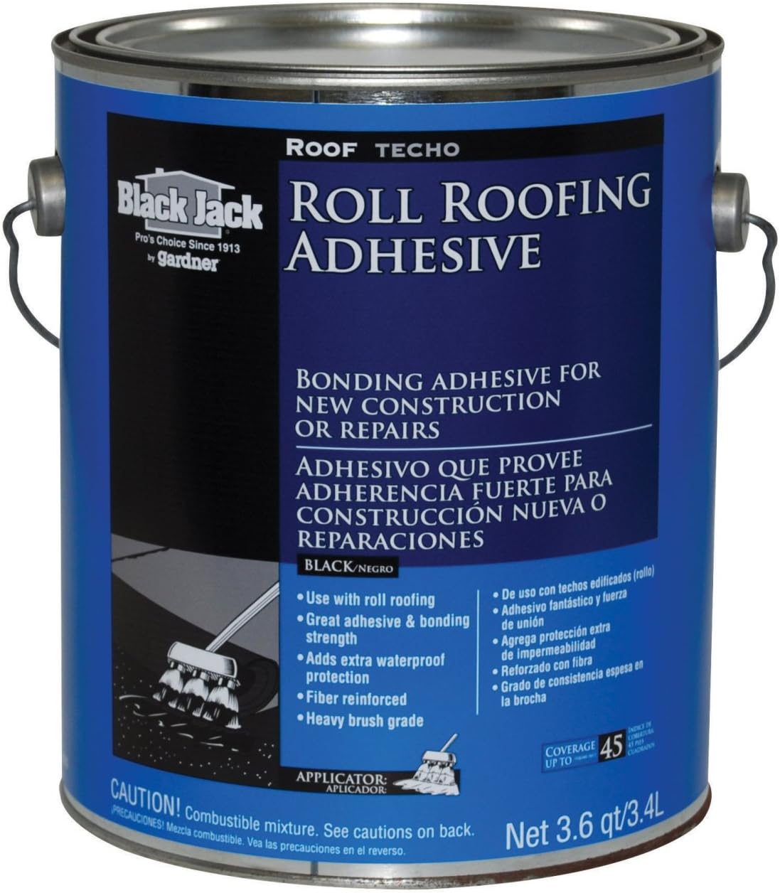 Amazon.com: GARDNER-GIBSON 6150-9-34 Roll Roof Adhesive, 3.6 Quart ...