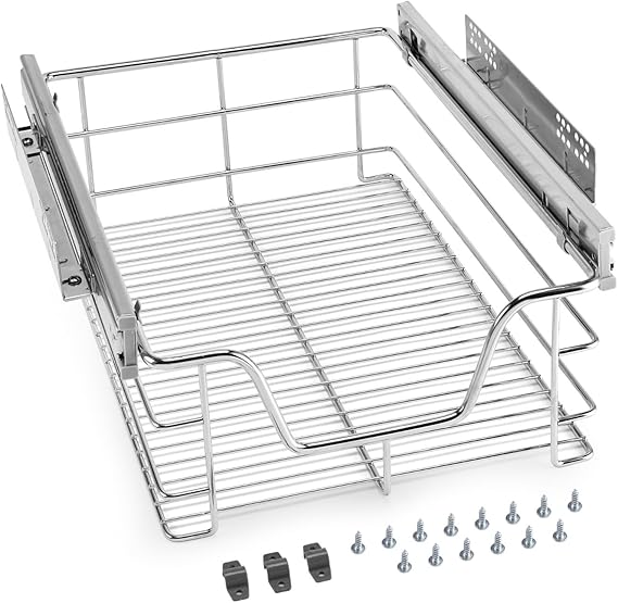 Silver Star Kitchen Pull Out Soft Close Baskets, 300mm - 900mm Wide ...