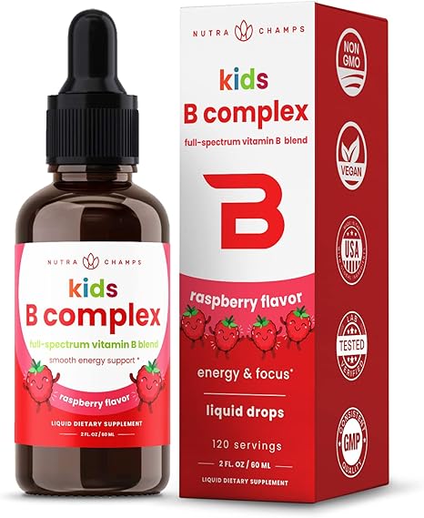 Amazon.com: Vitamin B Complex for Kids | B1, B2, B3, B6, B7, B9 ...