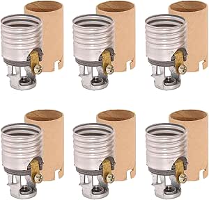 Amazon.com: B&P Lamp® Medium Base, 2 Inch Height, Keyless Candle Socket ...