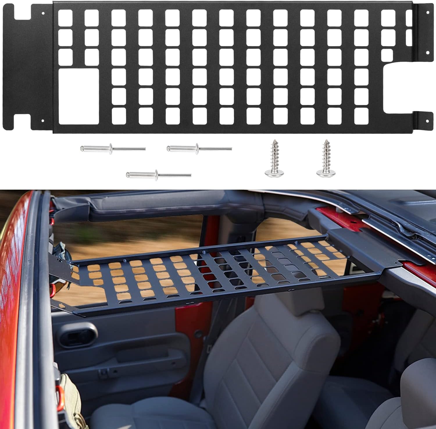 Amazon.com: Roof Rack Hard Top Molle Panel for 2007-2018 Jeep Wrangler ...