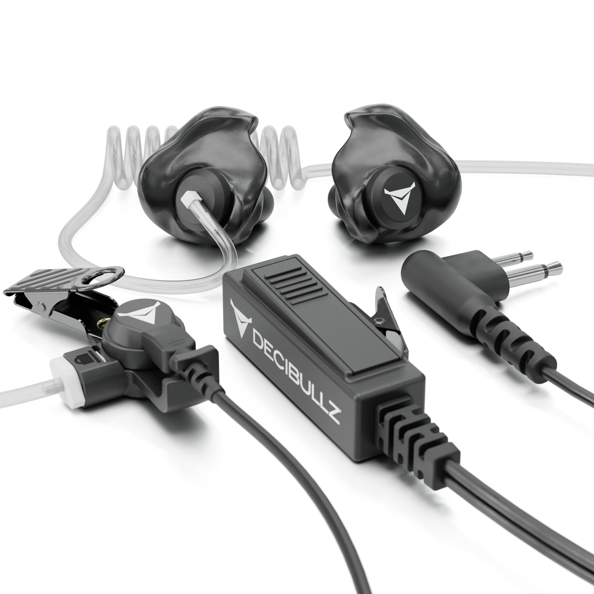 Amazon.com: Decibullz Two-Way Surveillance Radio Headset Custom Molded ...