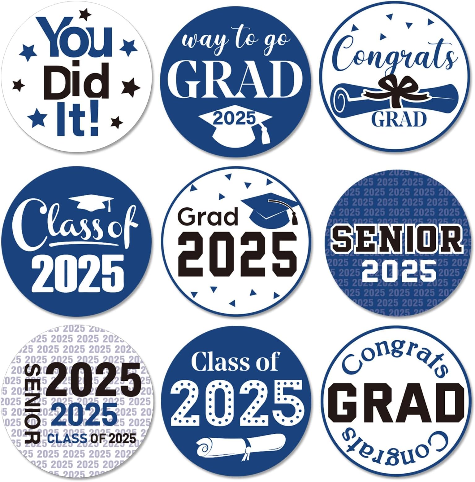 Amazon.com: 216 New Graduation Party Cap Class of 2025 Favor Kisses ...