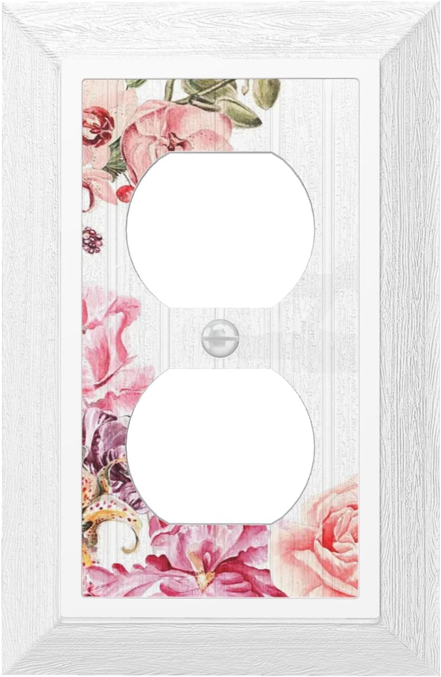 Beautiful Flowers Outlet Light Switch Cover Decorative Plastic Switch ...