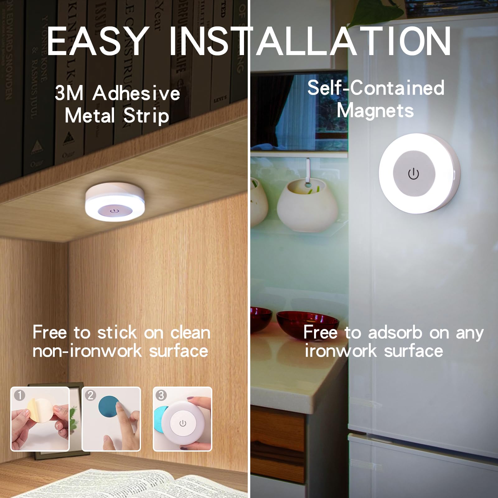 Push Touch Night Lights Westek Sento Push Button LED Night Light