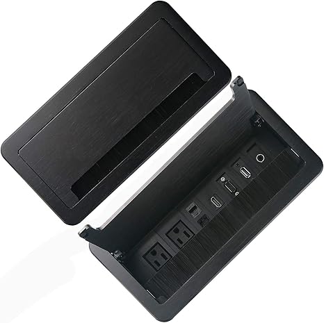 Conference Table Power Module-Tabletop Multimedia Connectivity Box ...