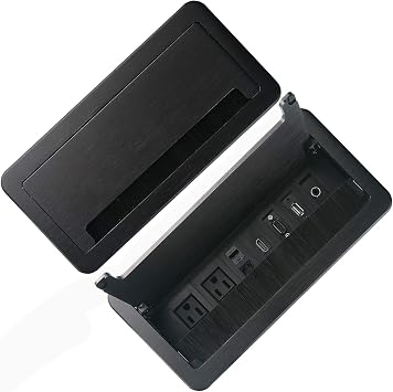 Conference Table Power Module-Tabletop Multimedia Connectivity Box ...