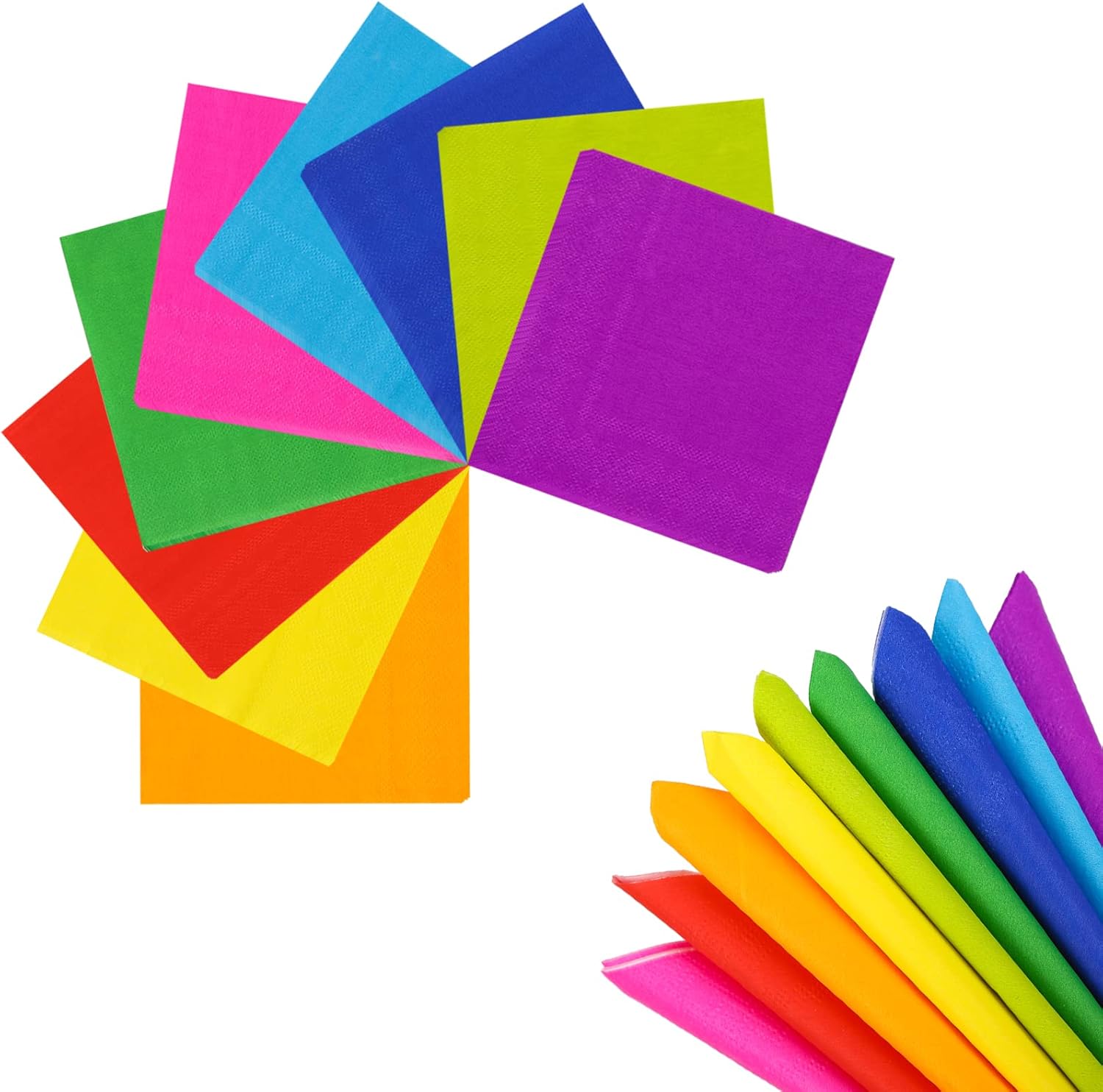 Gukasxi 180 Stück Bunt Cocktailservietten, Paper Napkins, Bunte ...