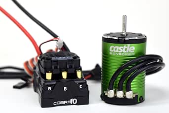 Amazon.com: Castle Creations 010-0174-03 Cobra 10, 6S MAX, 25.2V MAX ...