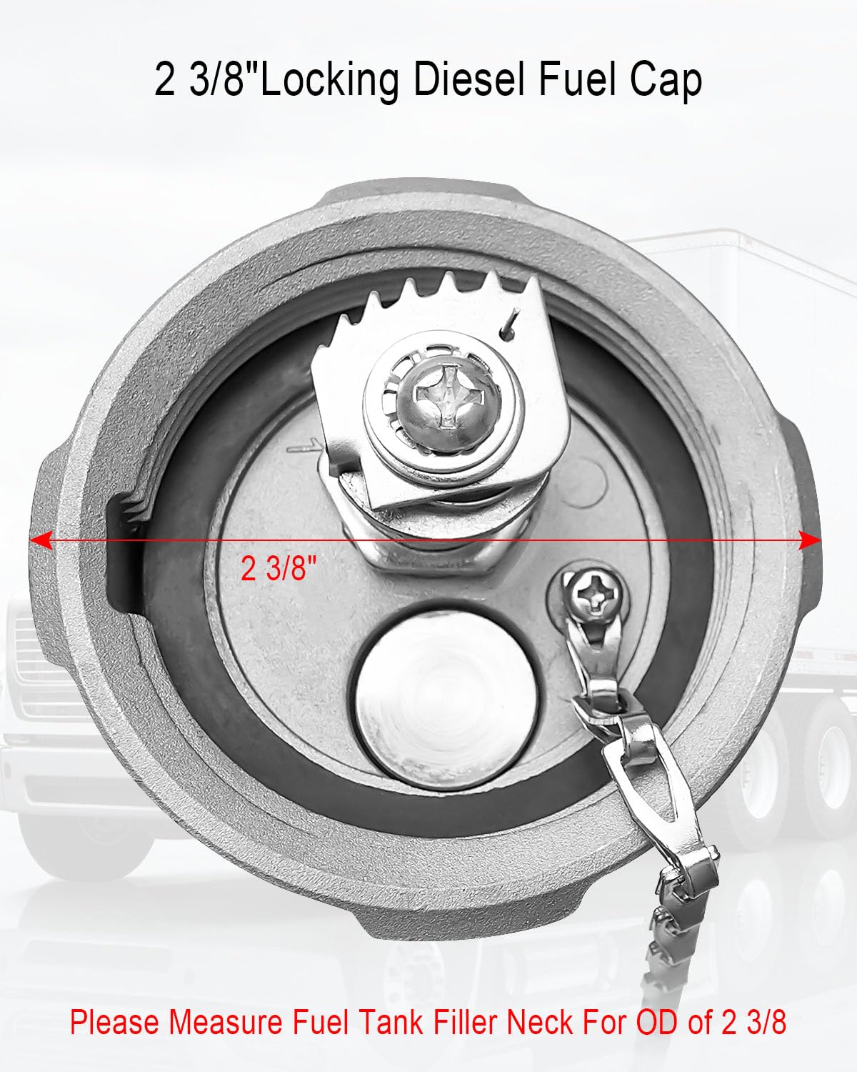 Snapklik.com : TADYAO Locking Diesel Fuel Cap 2 3/8" Fit For ...