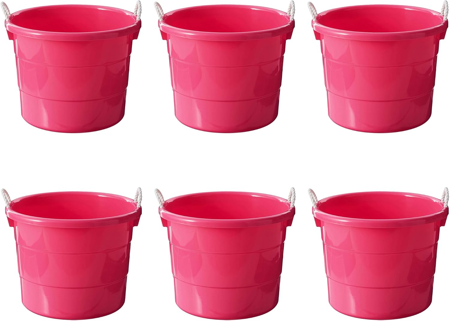 Amazon.com: Homz Plastic 18 Gallon Utility Storage Bucket Tub ...
