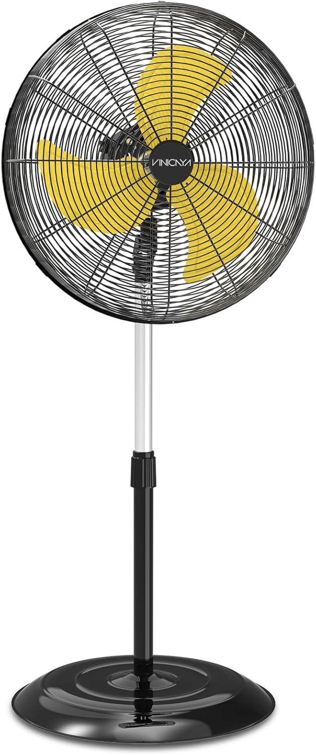 Amazon.com: VINICAYA 20 Inch Industrial Pedestal Fan Oscillating, 5300 ...