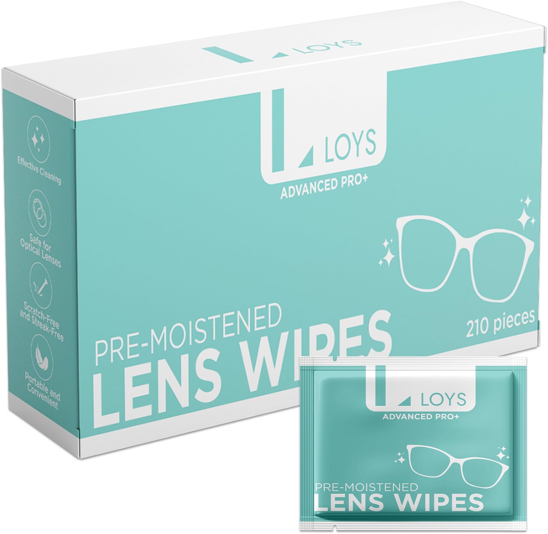Amazon.com: Lens Cleaning Wipes for Eyeglasses, Eyeglass Cleaner, Pre ...