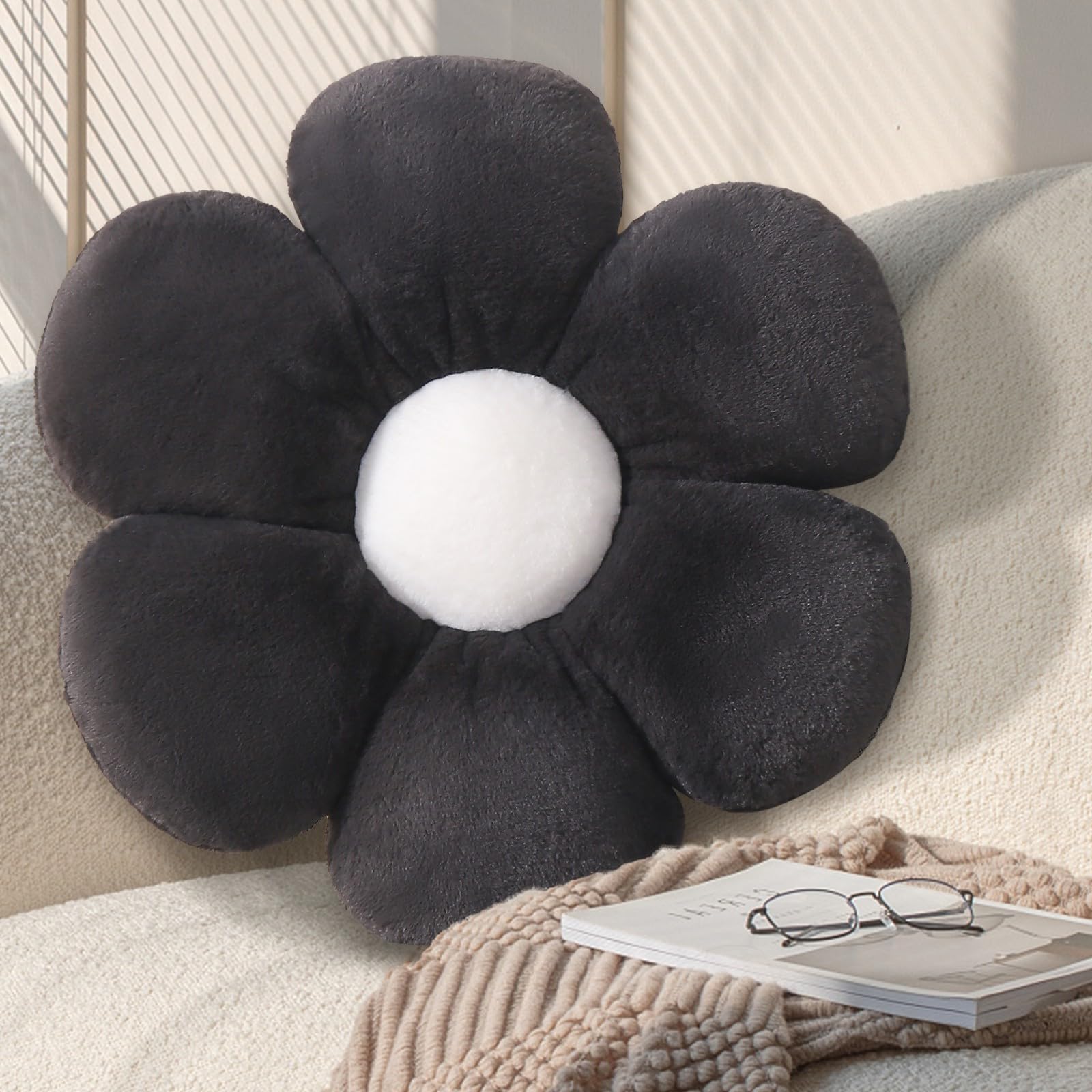 Amazon.com: Flower Pillow,Cute Decorative Pillows,Flower Shaped Throw ...