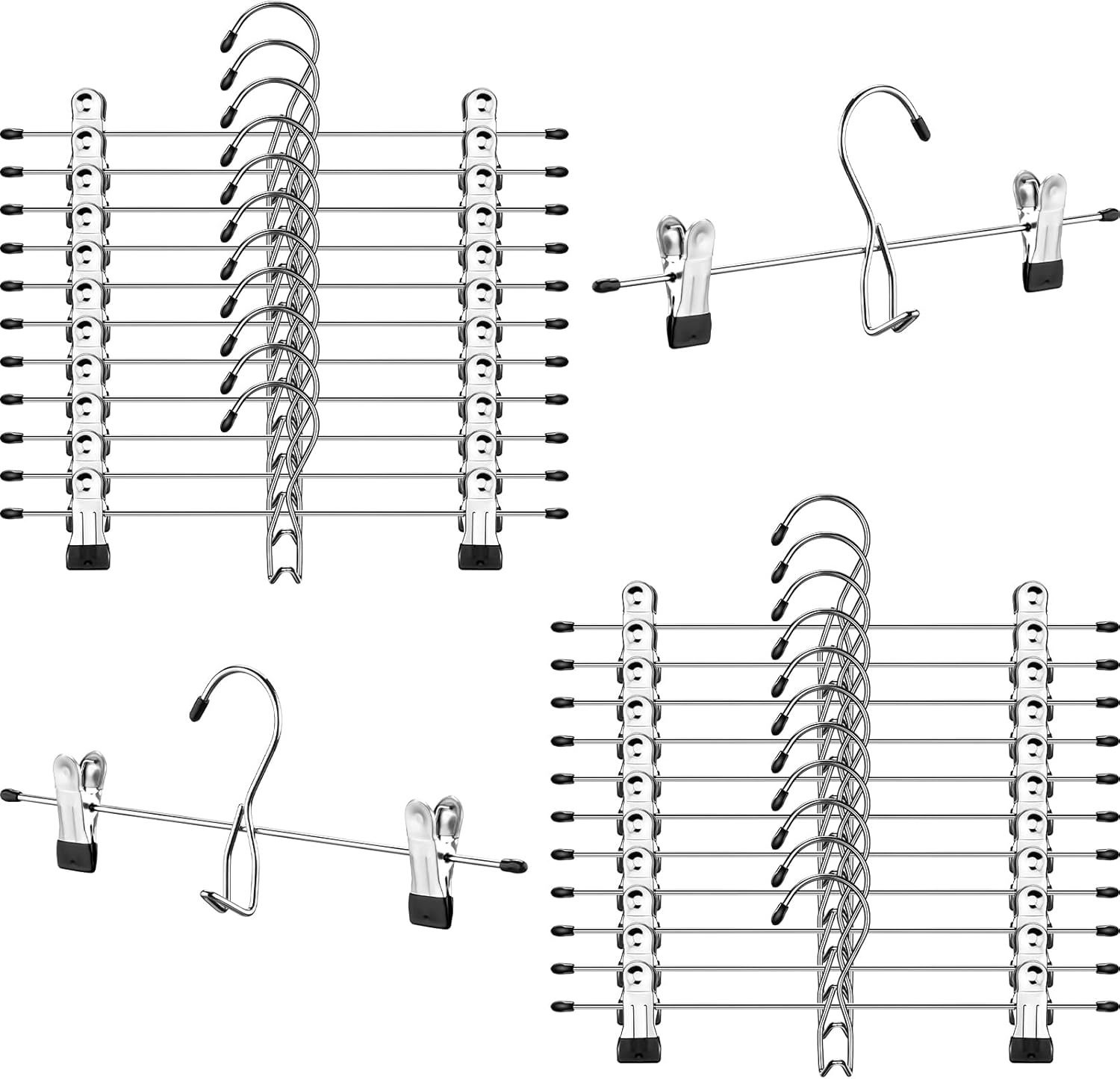 Amazon.com: 24 Pcs College Dorm Room Supplies Decor Skirt Pants Hangers ...