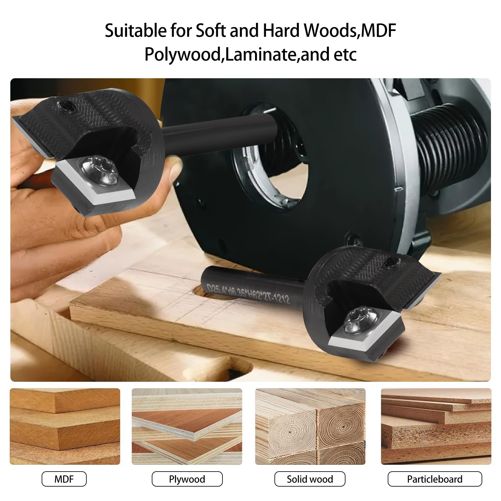 Snapklik.com : CNC Spoilboard Surfacing Router Bit, 1/4" Shank 1 ...