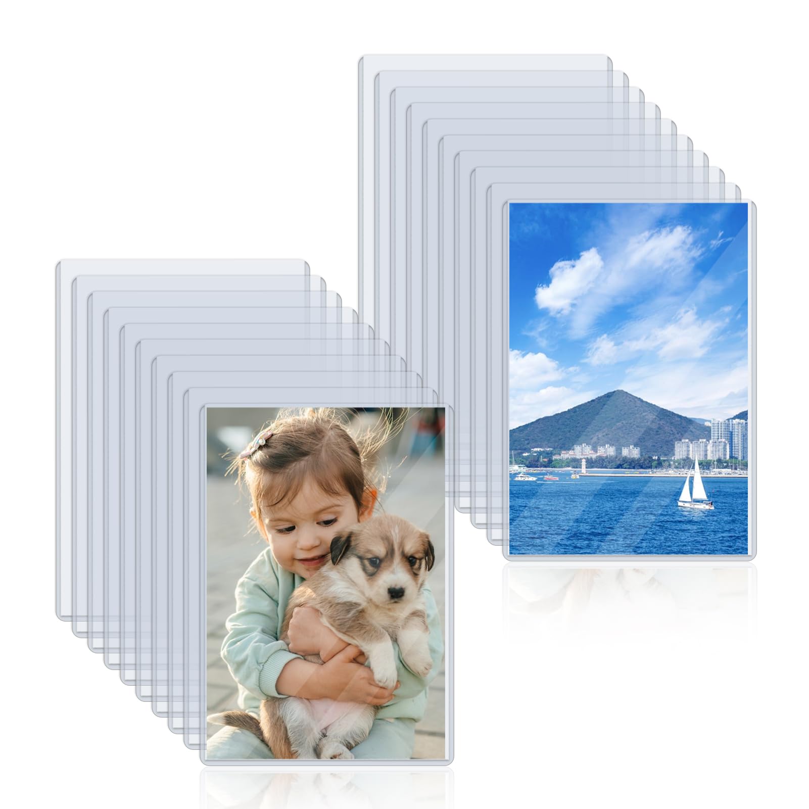 Amazon.com: Rainmae 30 Pack 5" x 7" Rigid Print Protectors, Clear ...