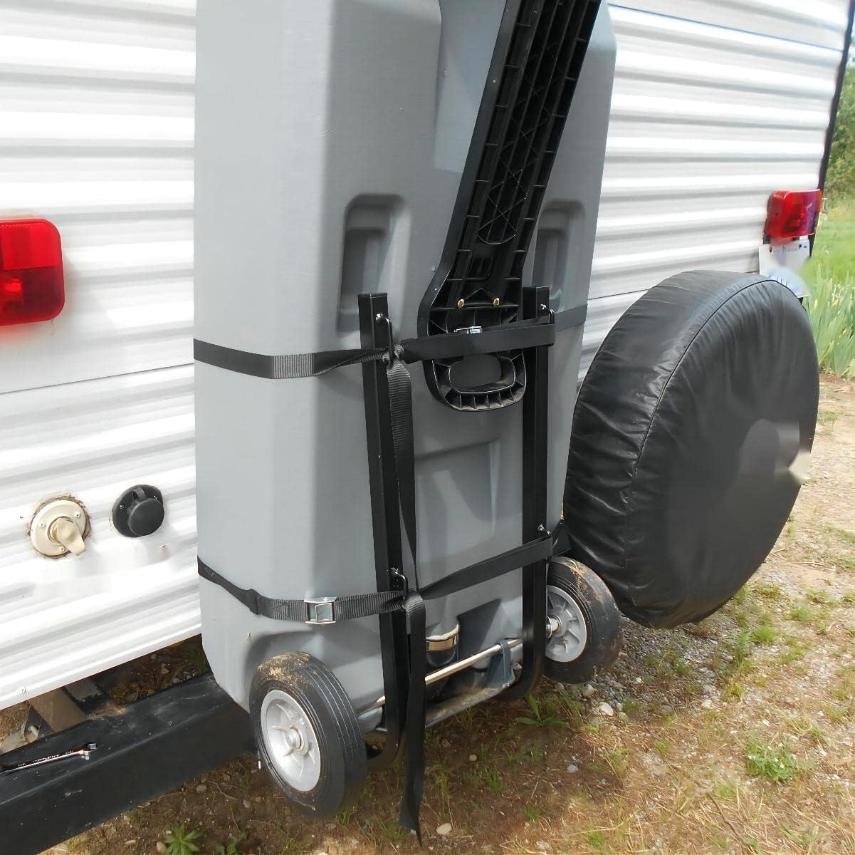 Snapklik.com : KUAFU RV Tote Tank Rack RV Bumper Mount Dump Tote Tank ...