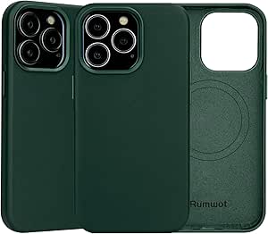 Amazon.com: Rumwot for iPhone 15 Pro Max Leather Case | Genuine Full Grain Leather| Compatible ...