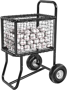 Amazon.com: Novona Sports Baseball Cart with Wheels, Large Softball ...