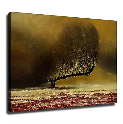 Amazon.com: Zdzislaw Beksinski Tree Poster Home Decor Canvas Painting ...
