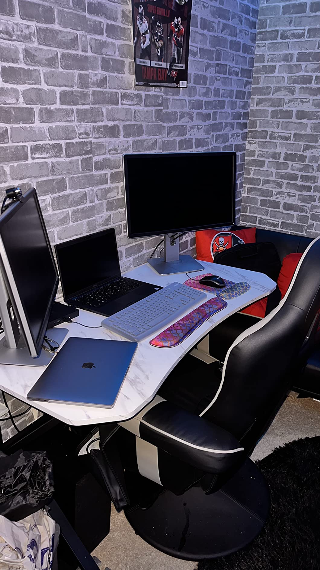 $15/mo - Finance Natwind 47" Ergonomic Gaming Desk, K-Shaped Home ...