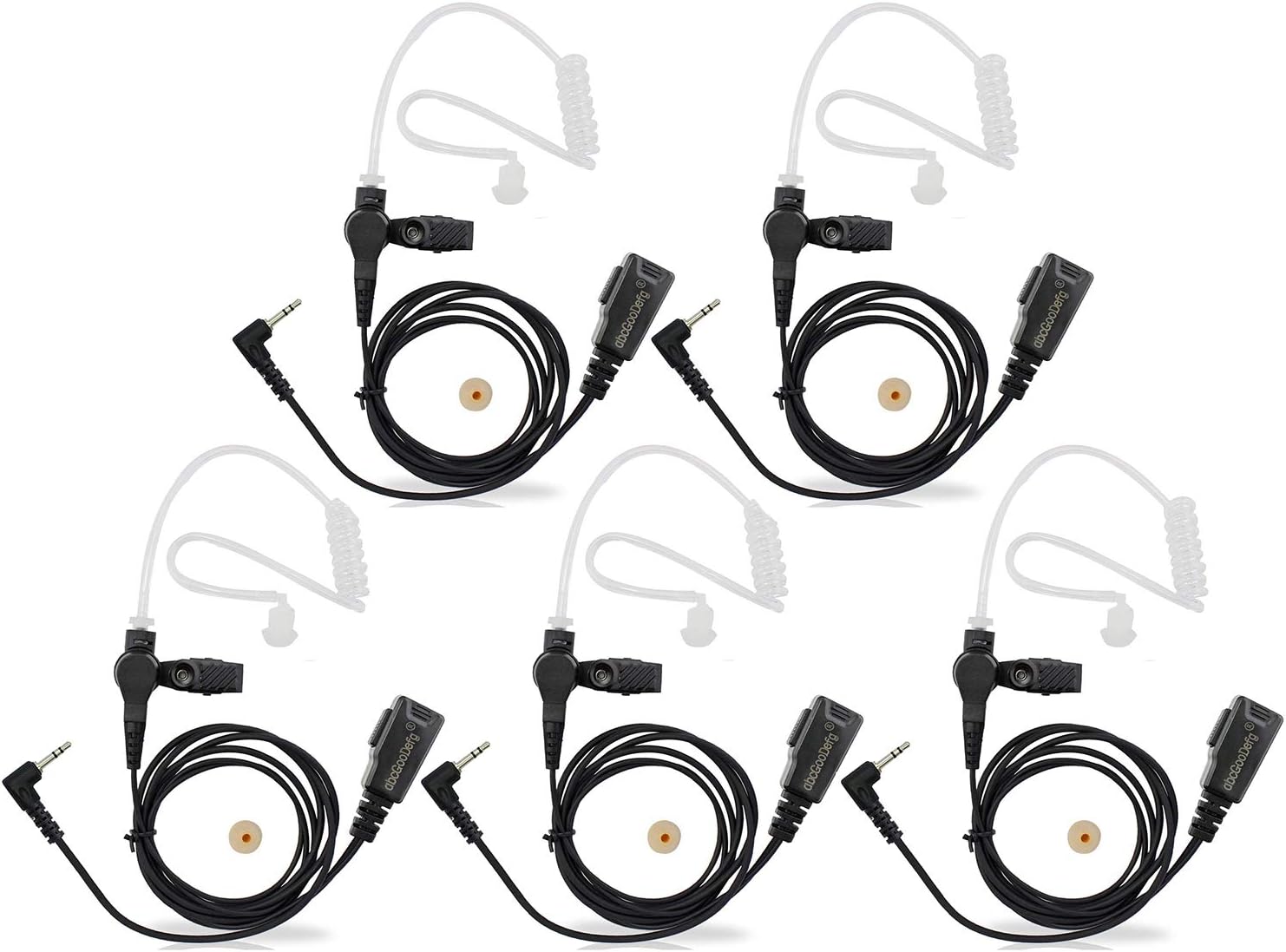 Amazon.com: 1 pack M head Earpiece Headset PTT With Mic for 2-pin ...