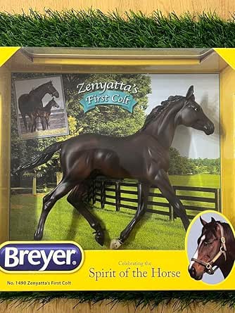 Amazon.co.jp: BREYER Zenyatta's First Colt Horse Racing Figure : Toys ...