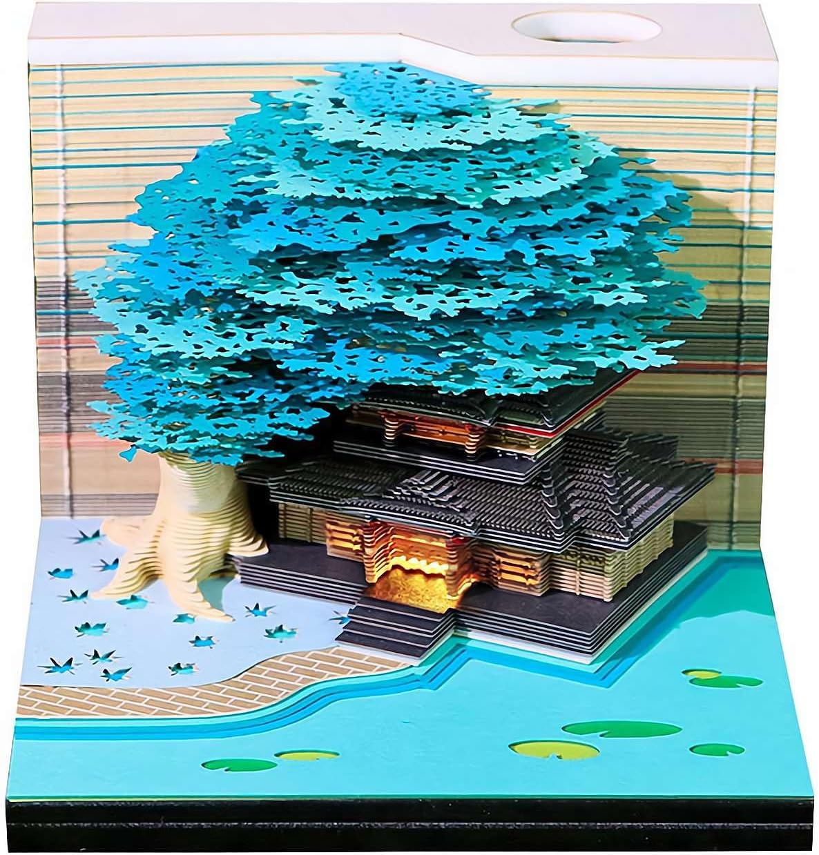 Amazon.com : 3D Time Piece Calendar 2026, Tear-Away Notepad, Tree House ...