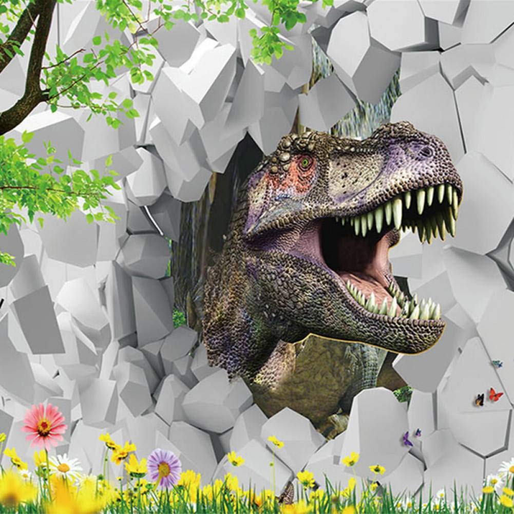 Broken Screen Dinosaur Wallpaper