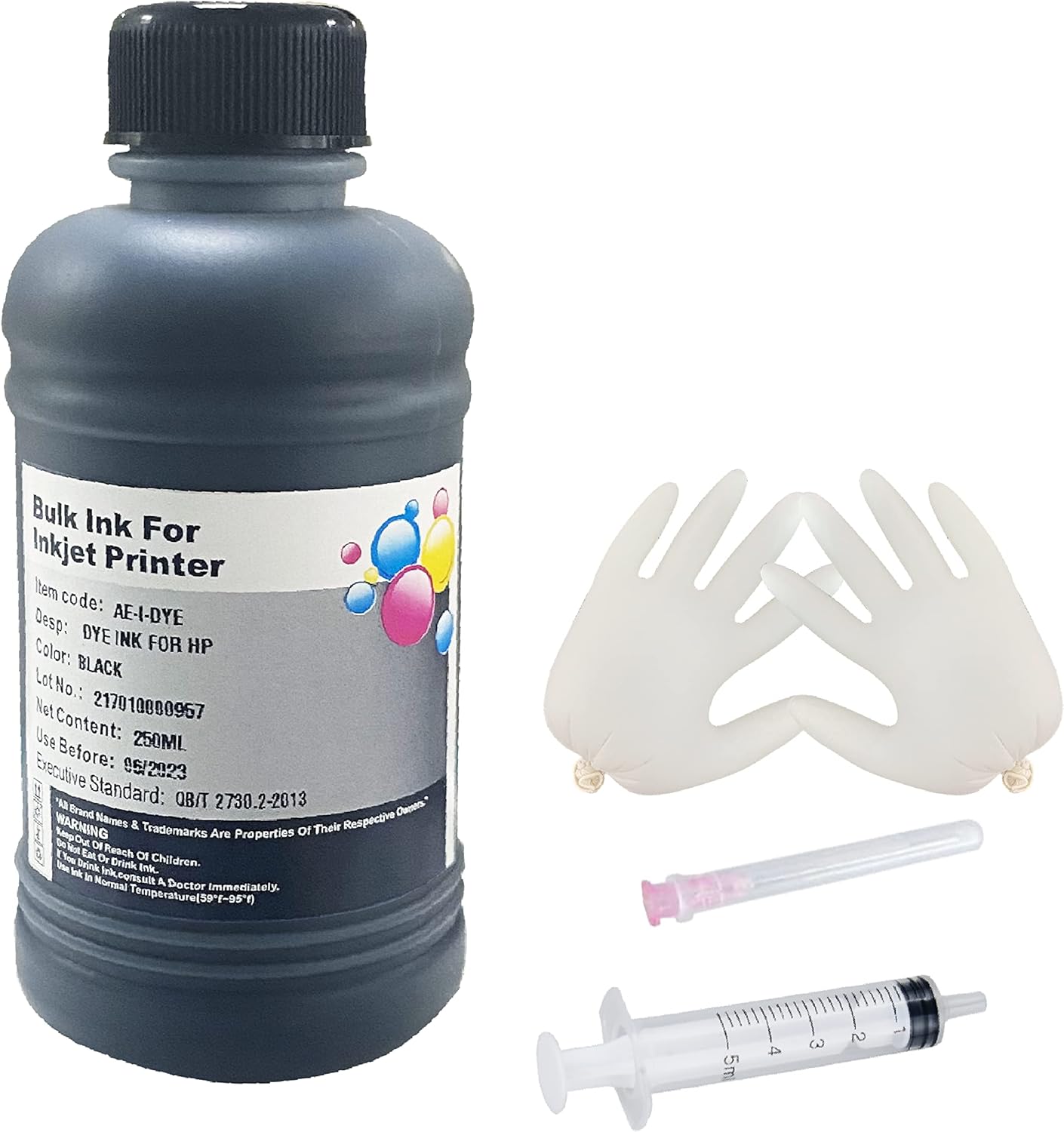 Amazon.com: AYMSous Black Ink Refill Ink Kit Dye Ink 250ml for HP ...