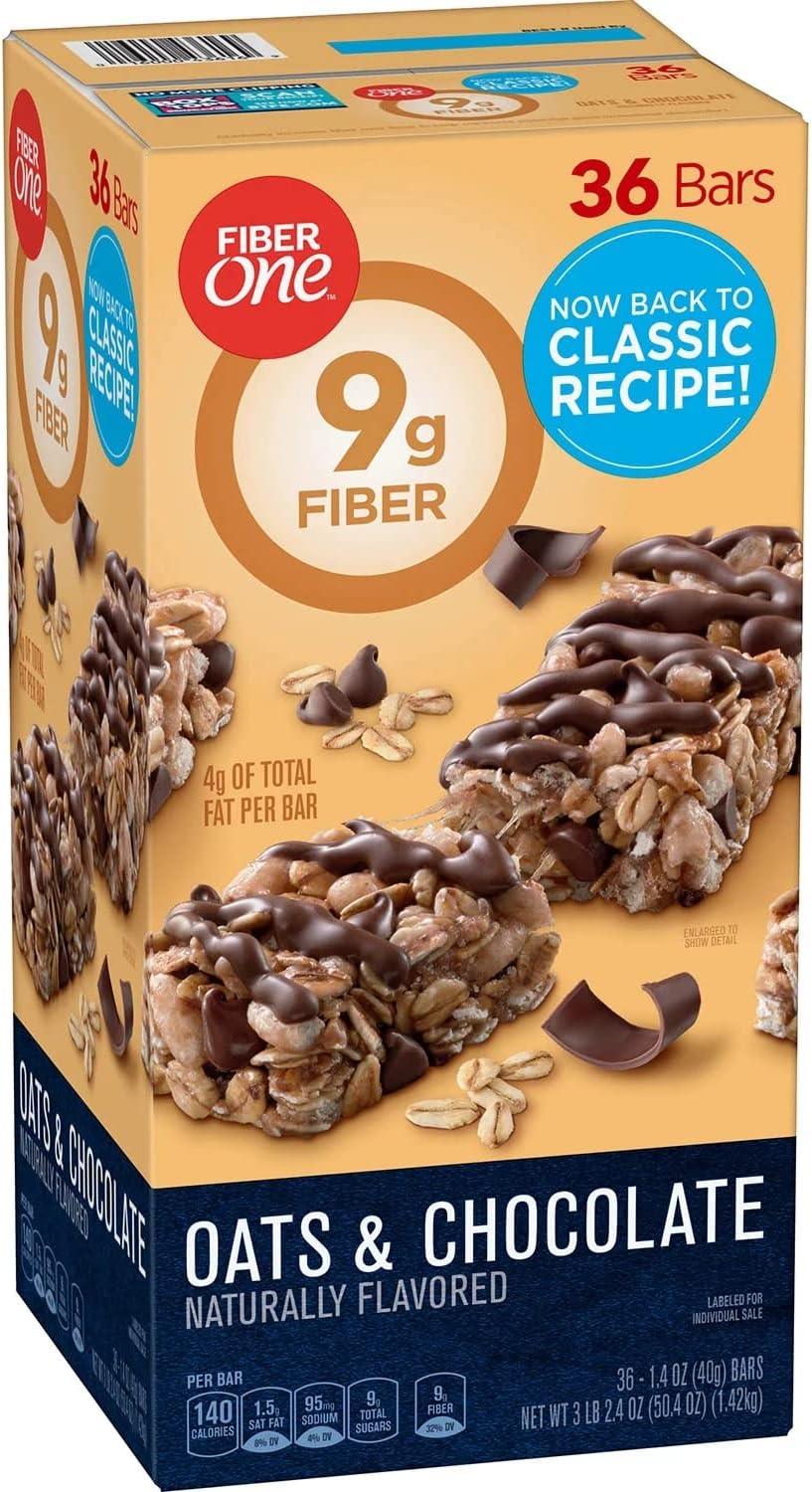 Amazon.com: Fiber One 70 Calorie Brownies, Chocolate Fudge, Snack Bars ...