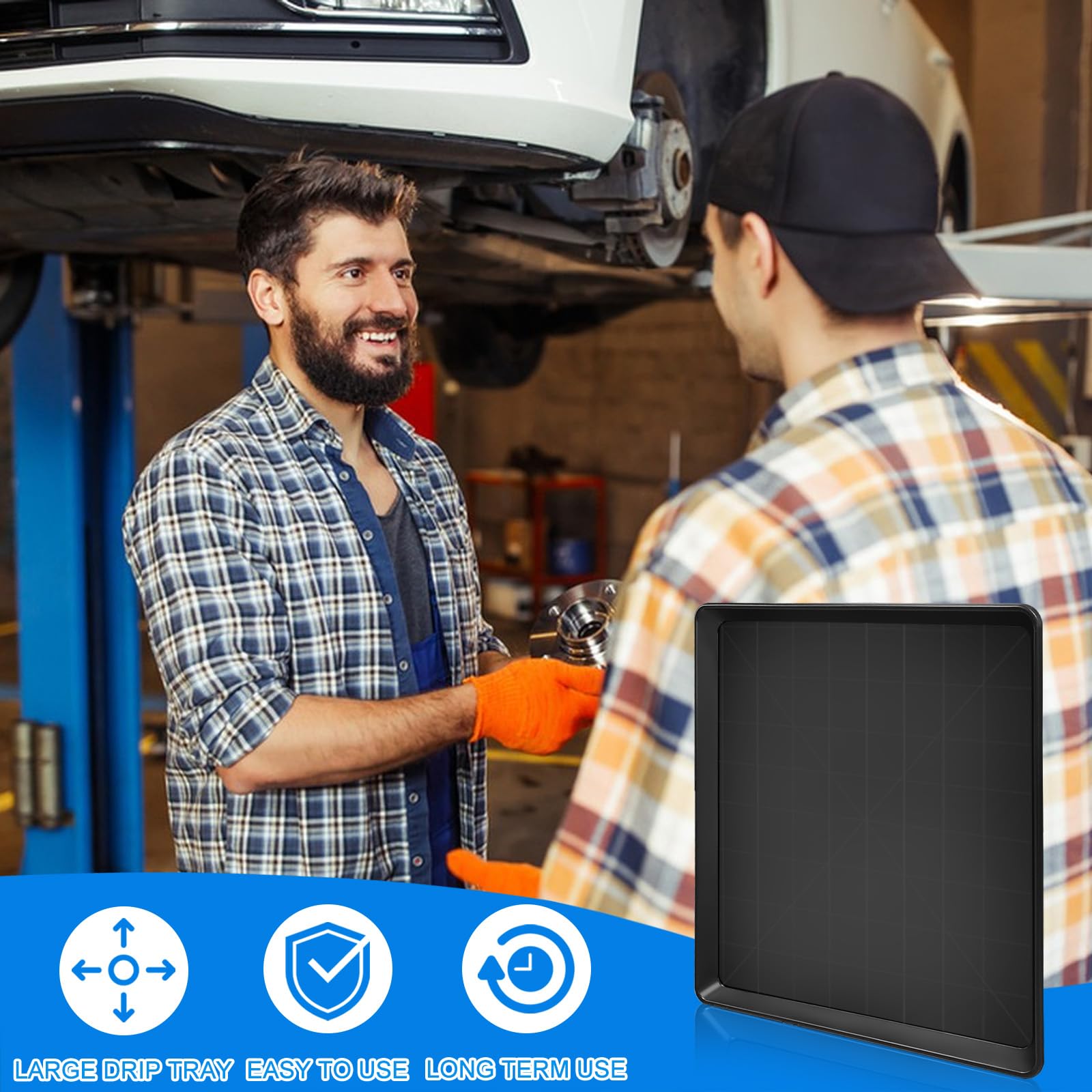 Snapklik.com : Hlimior 6 Pack Large Oil Change Drain Pan - 22” Auto Oil ...