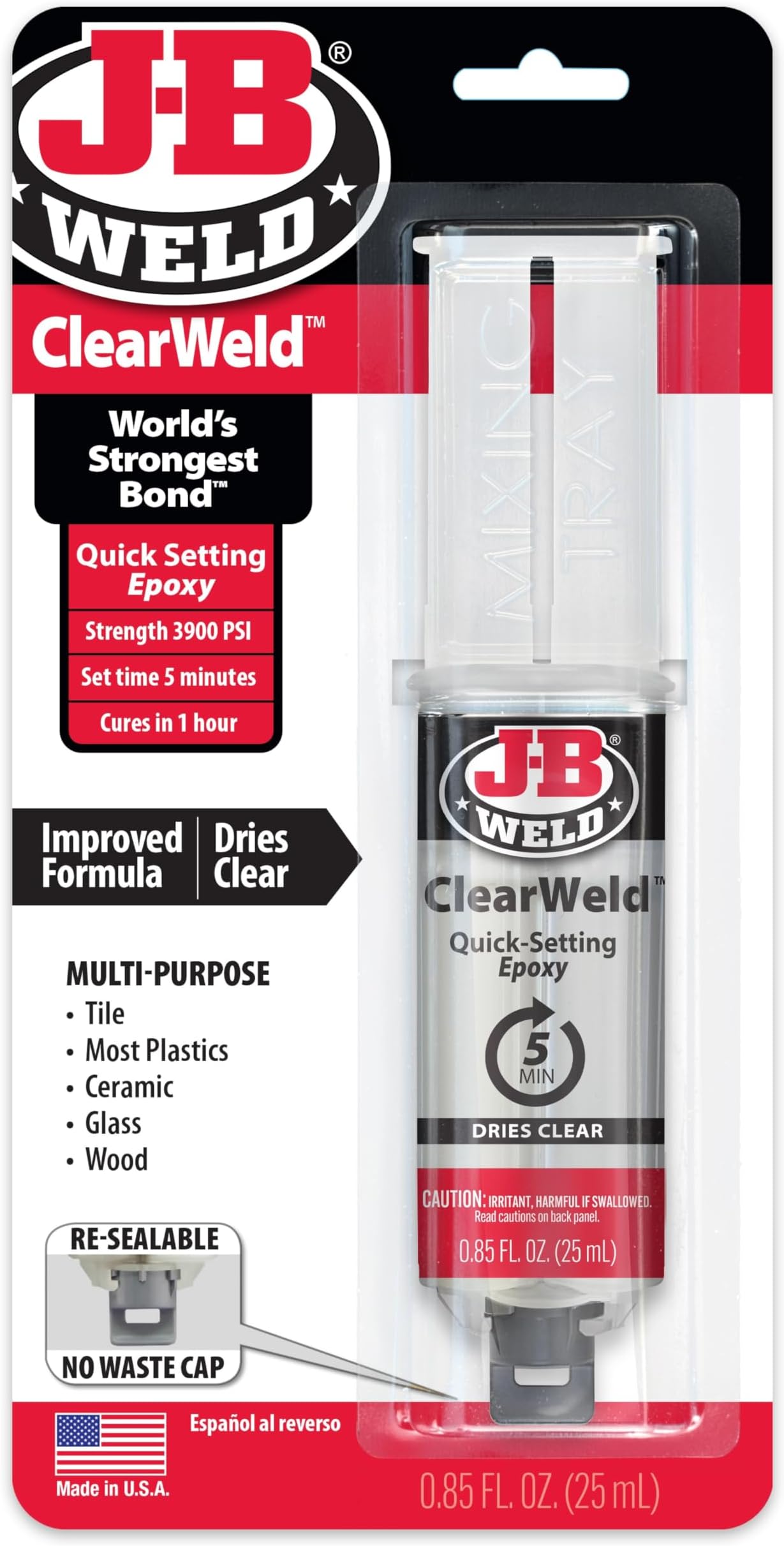J B Weld 8265S Original Cold Weld Steel Reinforced Epoxy Metal to Metal ...