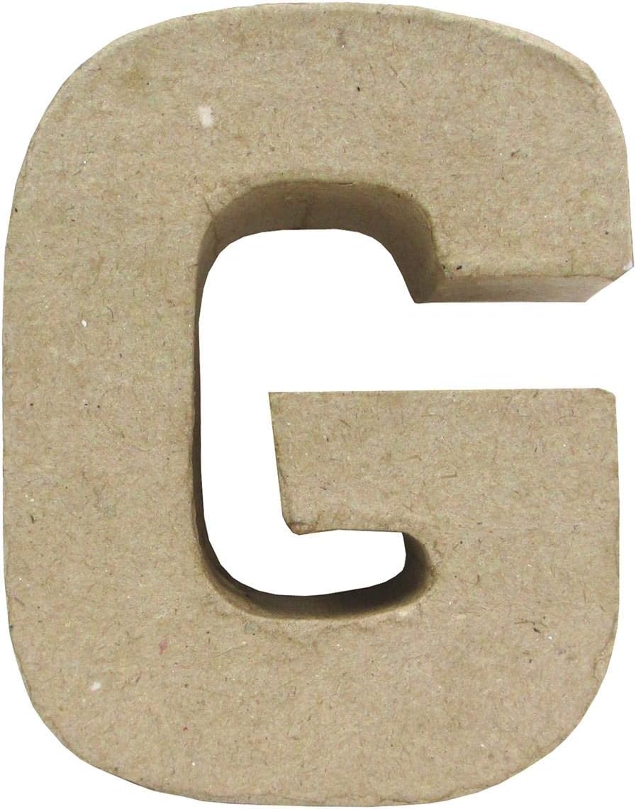 Amazon.com: Craft Pedlars, The PA Paper Mache 4" Letter G Kraft