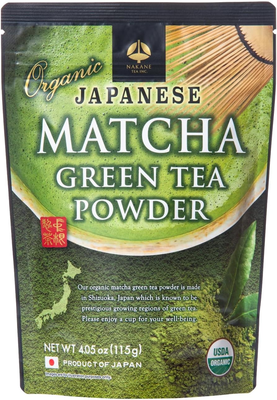 Amazon.com: NAKANE TEA INC. Organic Japanese Matcha Powder 4 oz, Green ...