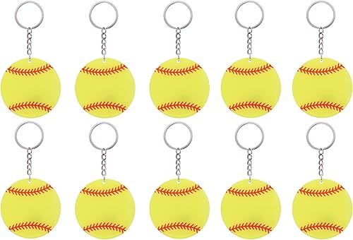 Vagocom Softball Acrylic Keychain Softball Gifts for Team,Cute Blank ...
