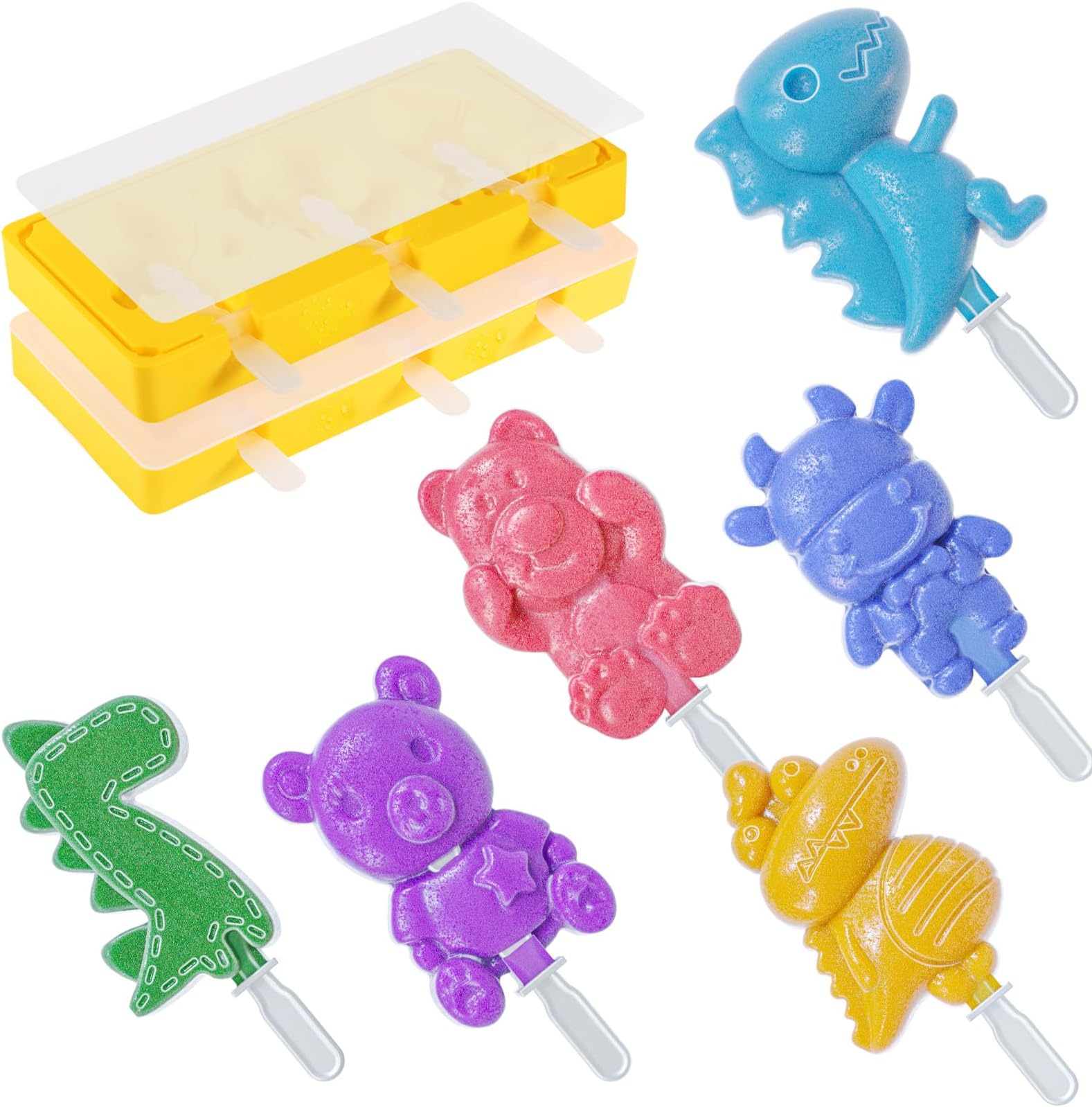 Amazon.com: Popsicles Molds, Mini Popsicle Molds for Kids Baby Cute ...