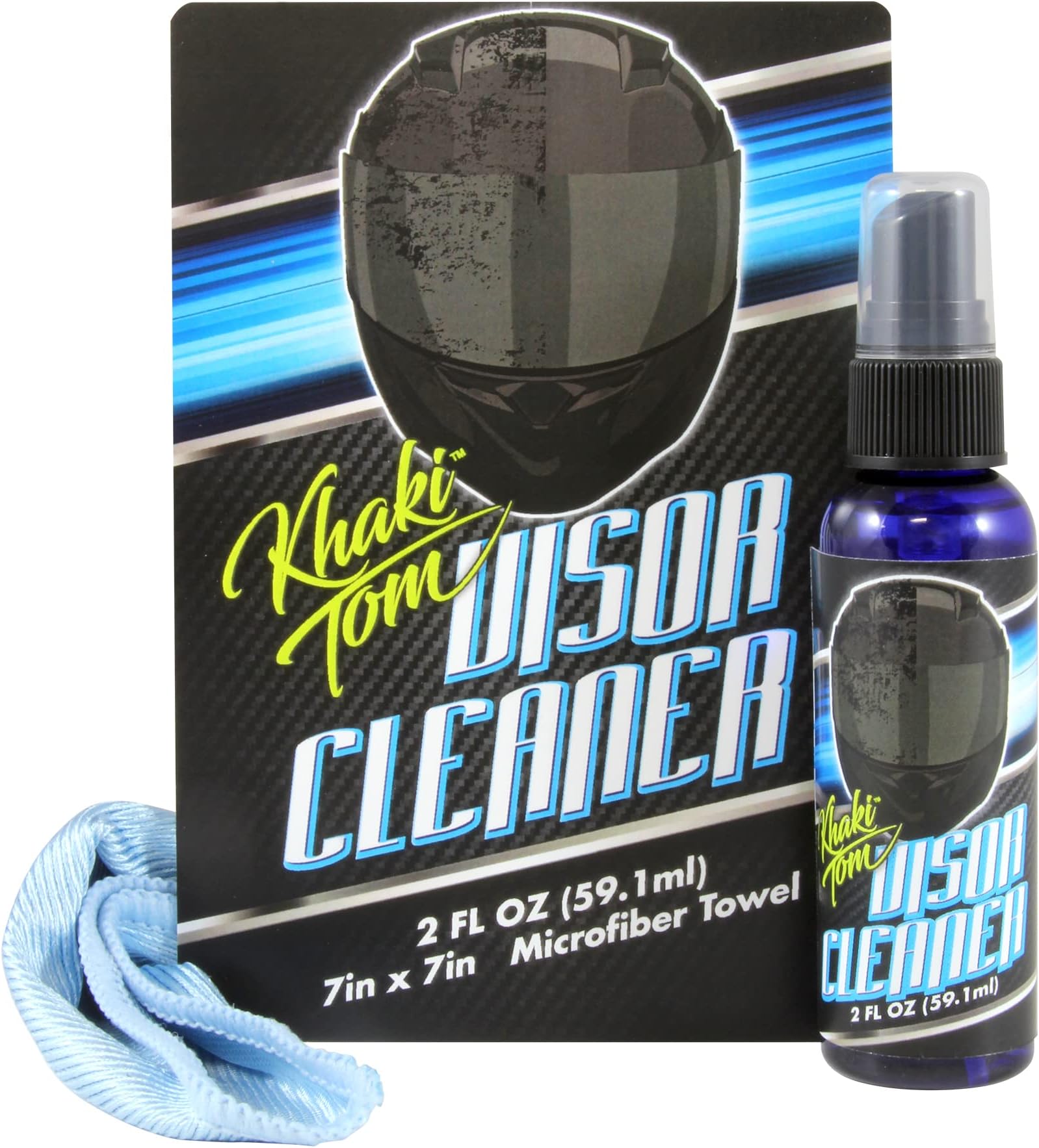 Amazon.com: Motorcycle Helmet and Visor Cleaner - 2 oz Streak Free ...