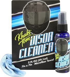 Amazon.com: Motorcycle Helmet and Visor Cleaner - 2 oz Streak Free ...
