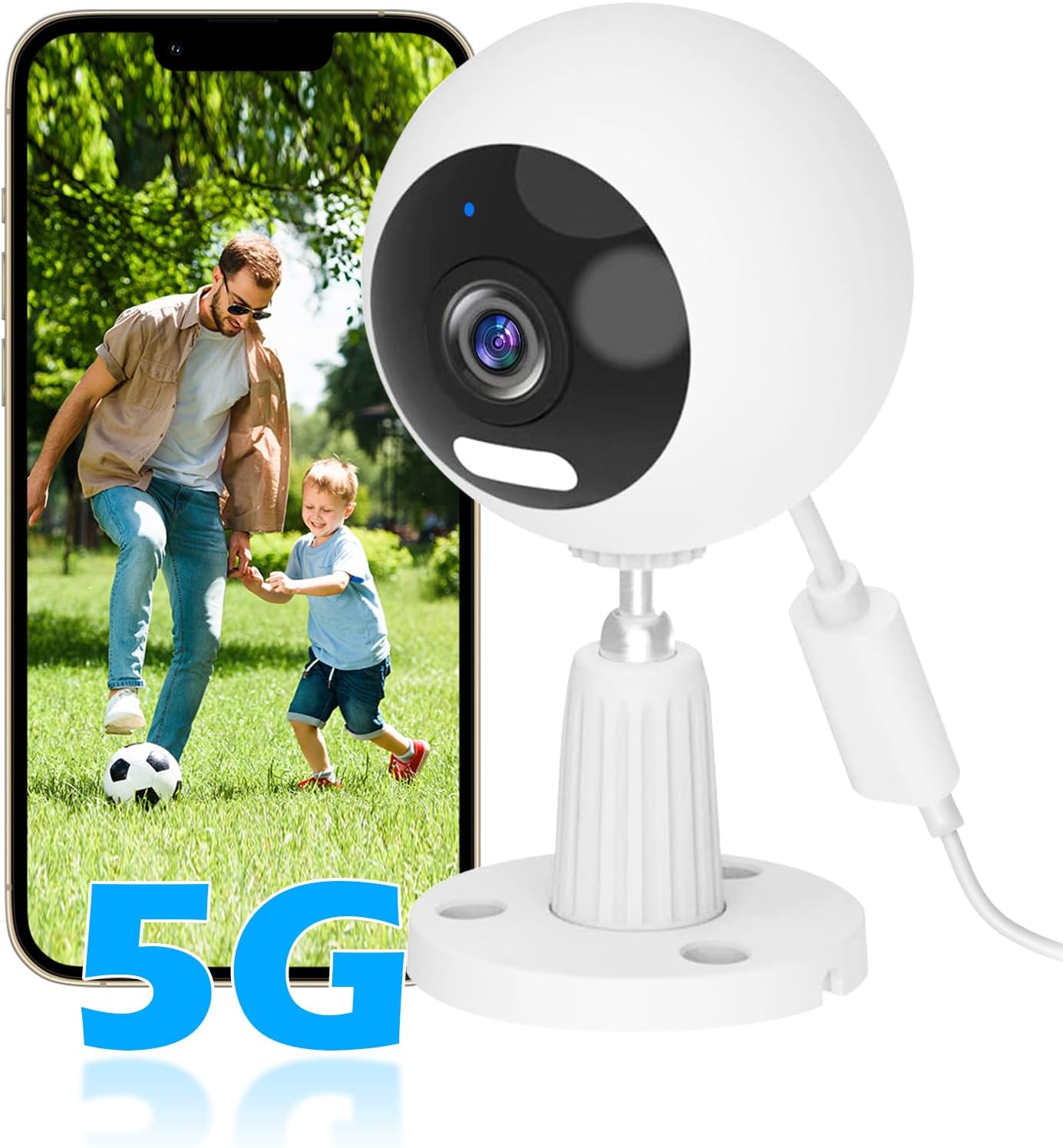 Amazon.com : Merkury Innovations Indoor Smart Security Camera, 720P Wi ...