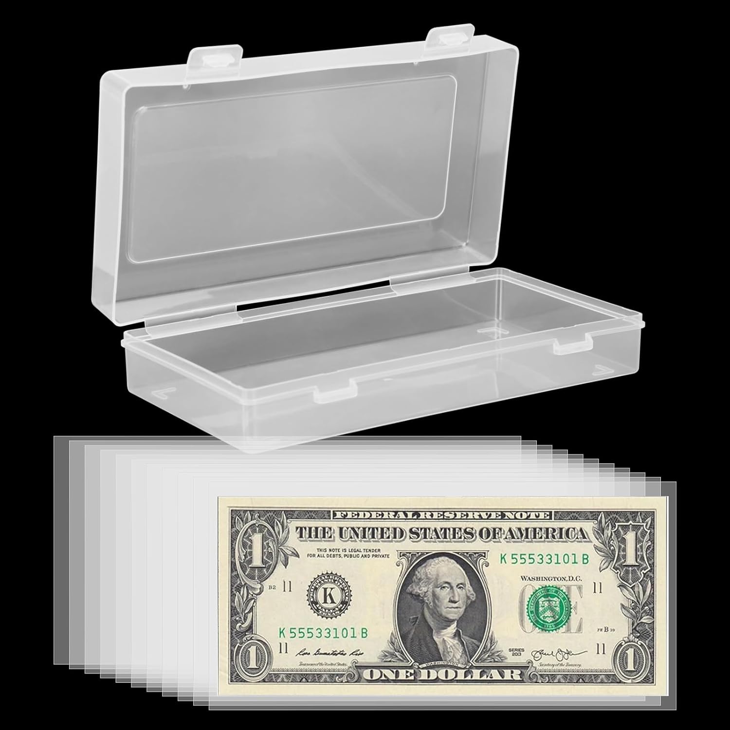 Amazon.com: Fansunta 151 Pieces Bill Holder with Storage Case, Currency ...
