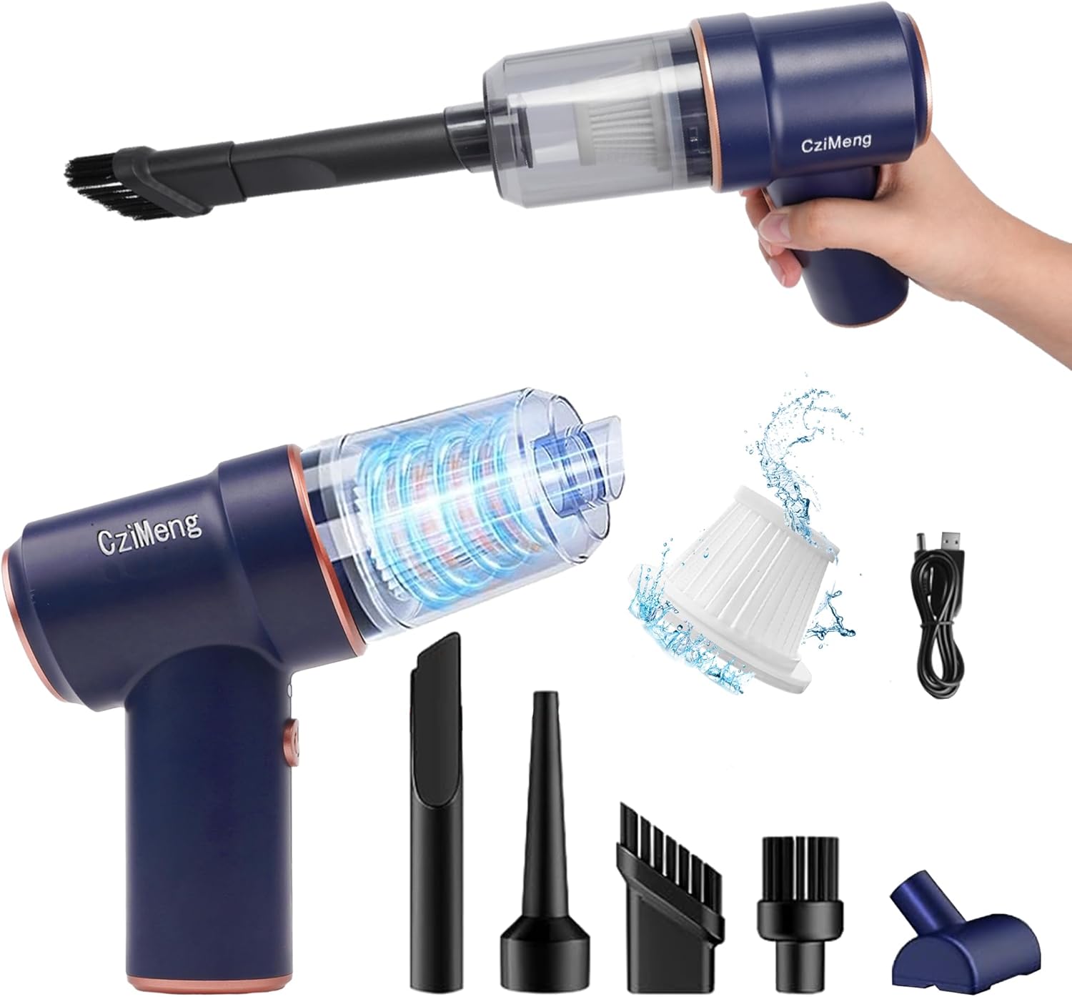 Amazon.com - CziMeng Handheld Cordless Vacuum,Dust Busters,Car Vacuum ...