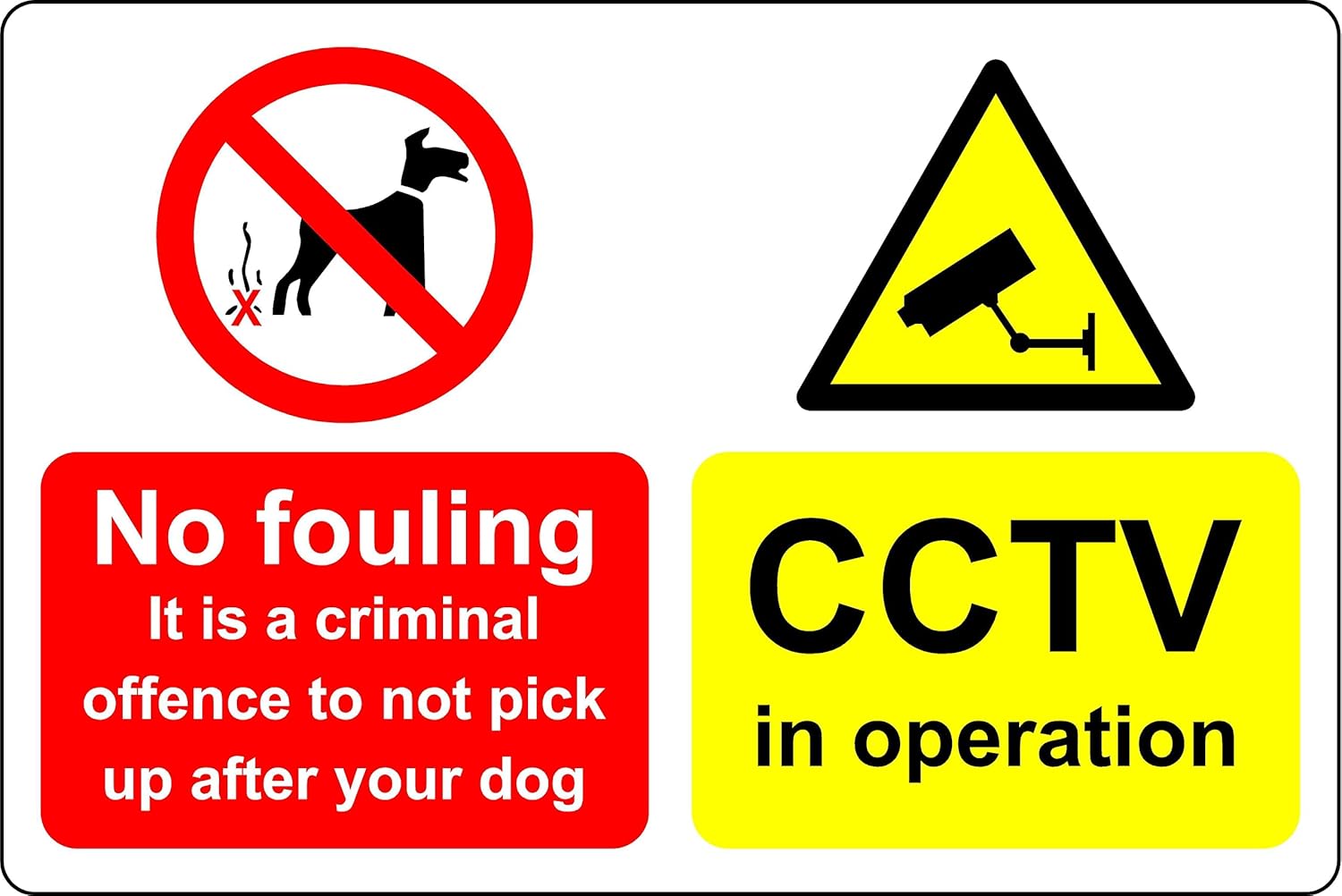 No fouling it is a criminal offence to not pick up after your dog CCTV ...