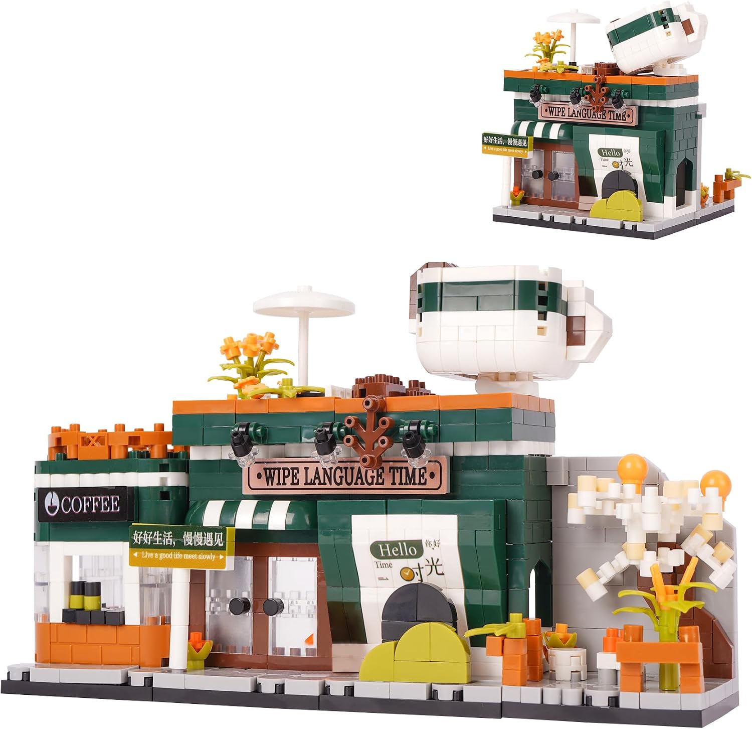 Geniteen City Street View Building Block Set, Creative Building Toys ...