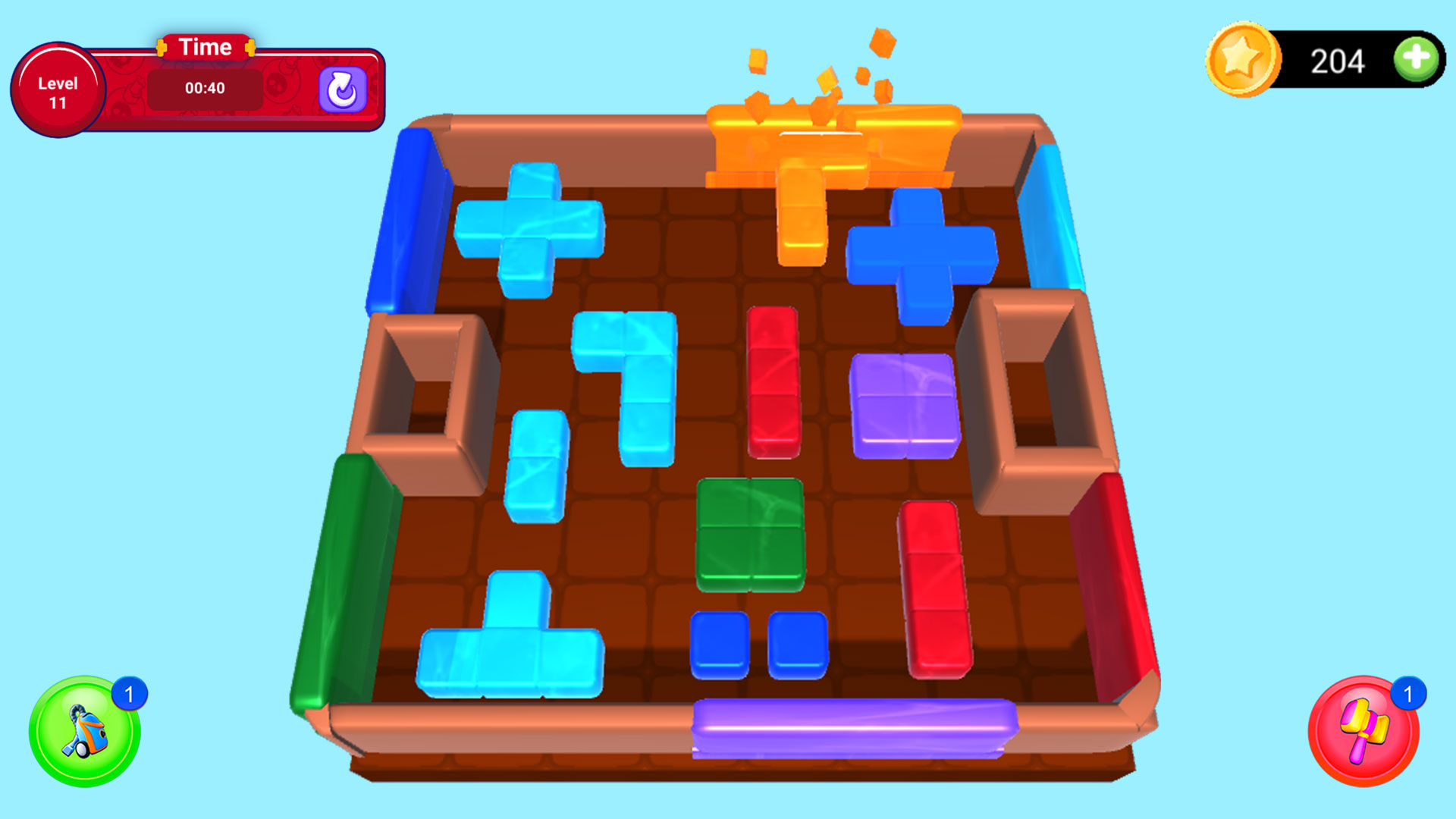 Wood Color Block Jam Puzzle Master: Block Away Blast Challenge Color ...