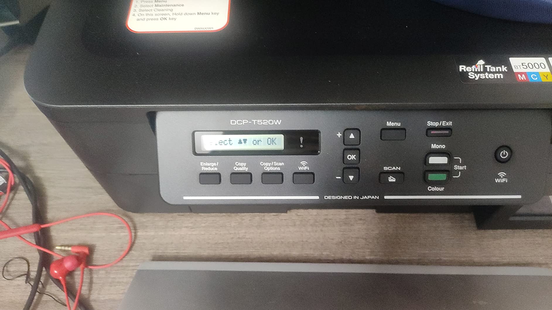 Brother DCP-T520W All-in One Ink Tank Refill System Printer with Built ...