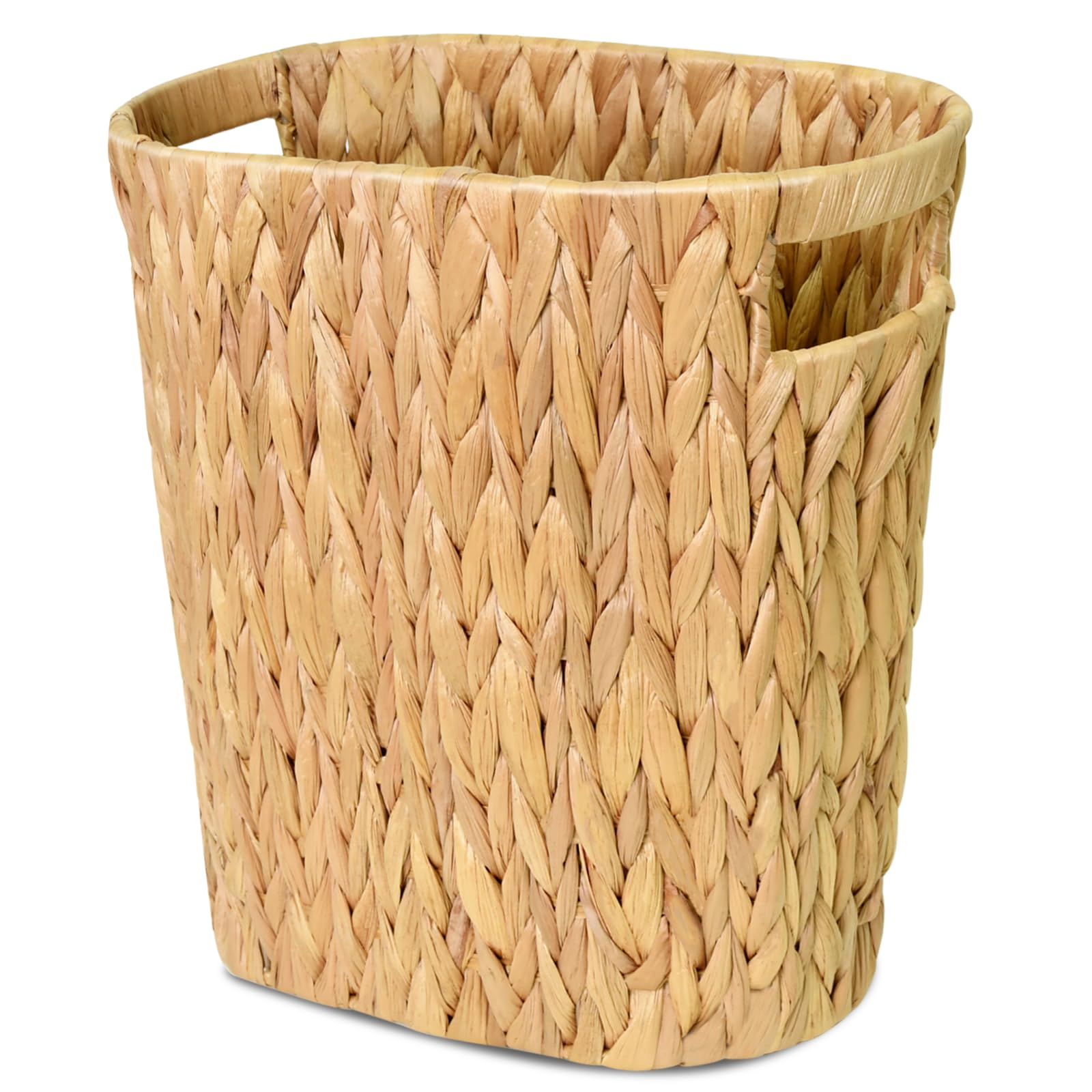 Snapklik.com : AUBEATY Wicker Waste Basket, 3 Gallon Wicker Trash Basket